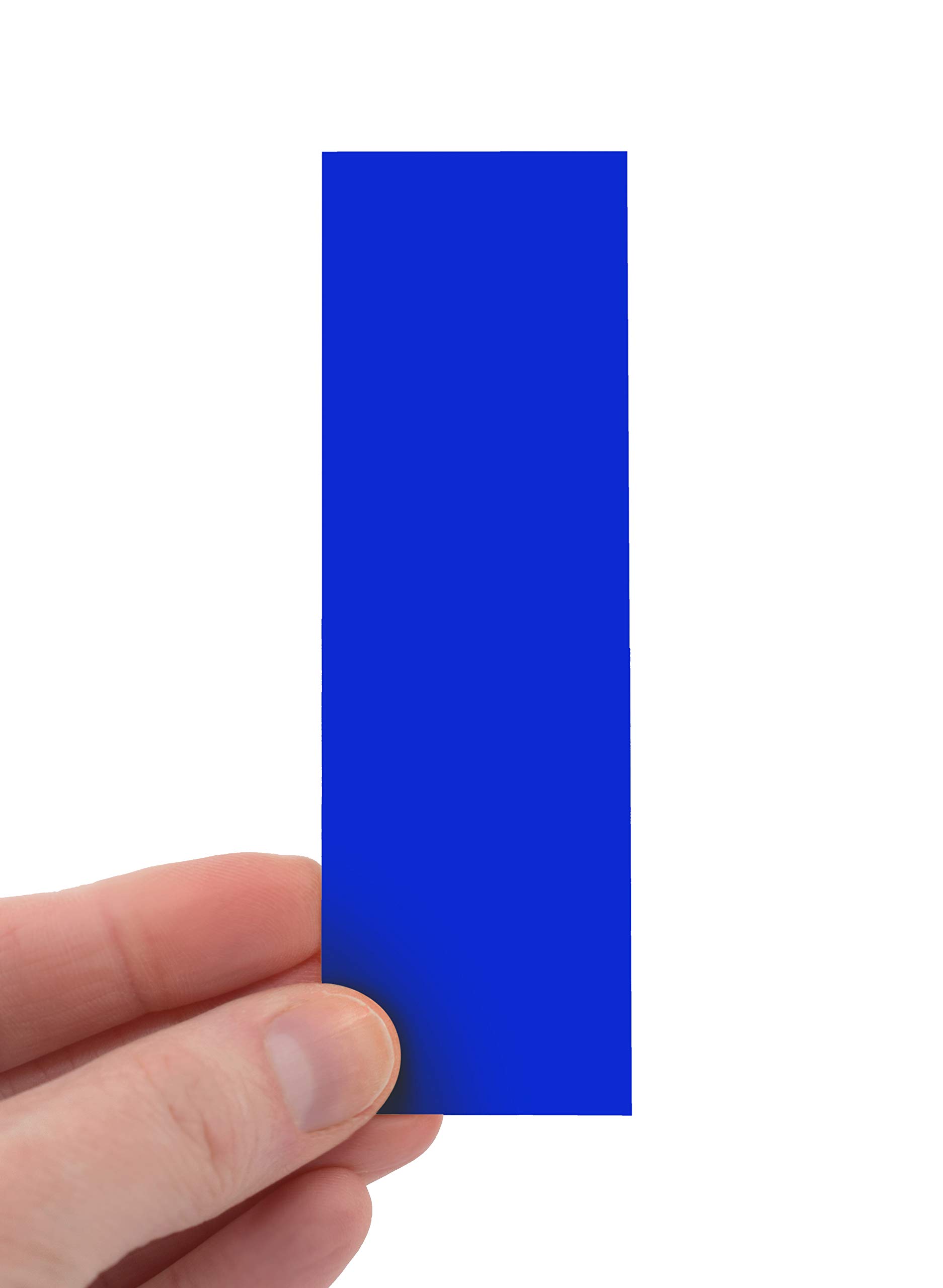 Colorblock Fingerboard Deck Wrap, Berry Blue Colorway - Adhesive Wraps to Customize Your 32mm Fingerboard Deck - 110mm Long, 35mm Wide - Waterproof Vinyl - Teak Tuning