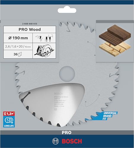 Bosch 2608640613 Circular Saw Blade"Top Precision" Opwoh 7.48inx20mm 36T
