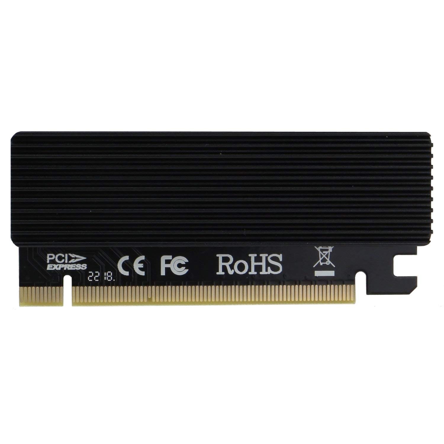 Sedna - PCI-e 16x to M2 NVMe SSD Adapter with Heatsink Cover