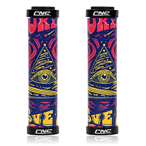 CNC Bike Handlebar Grips,MTB Silicone Grips, Gel Grips for Mountain Bike/BMX/Bicycle.
