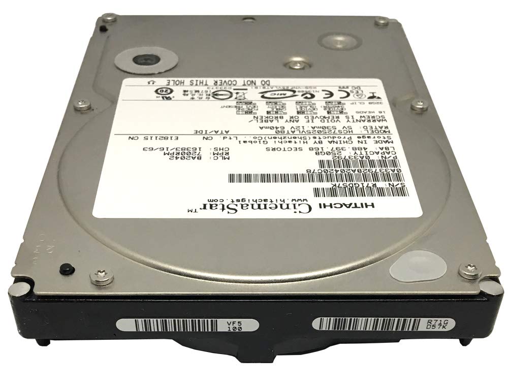 Hitachi HCS725025VLAT80 Cinemaster 7K500 250GB 7200 RPM 8MB Buffer ATA-133 40-pin 3.5 Inch Hard Drive