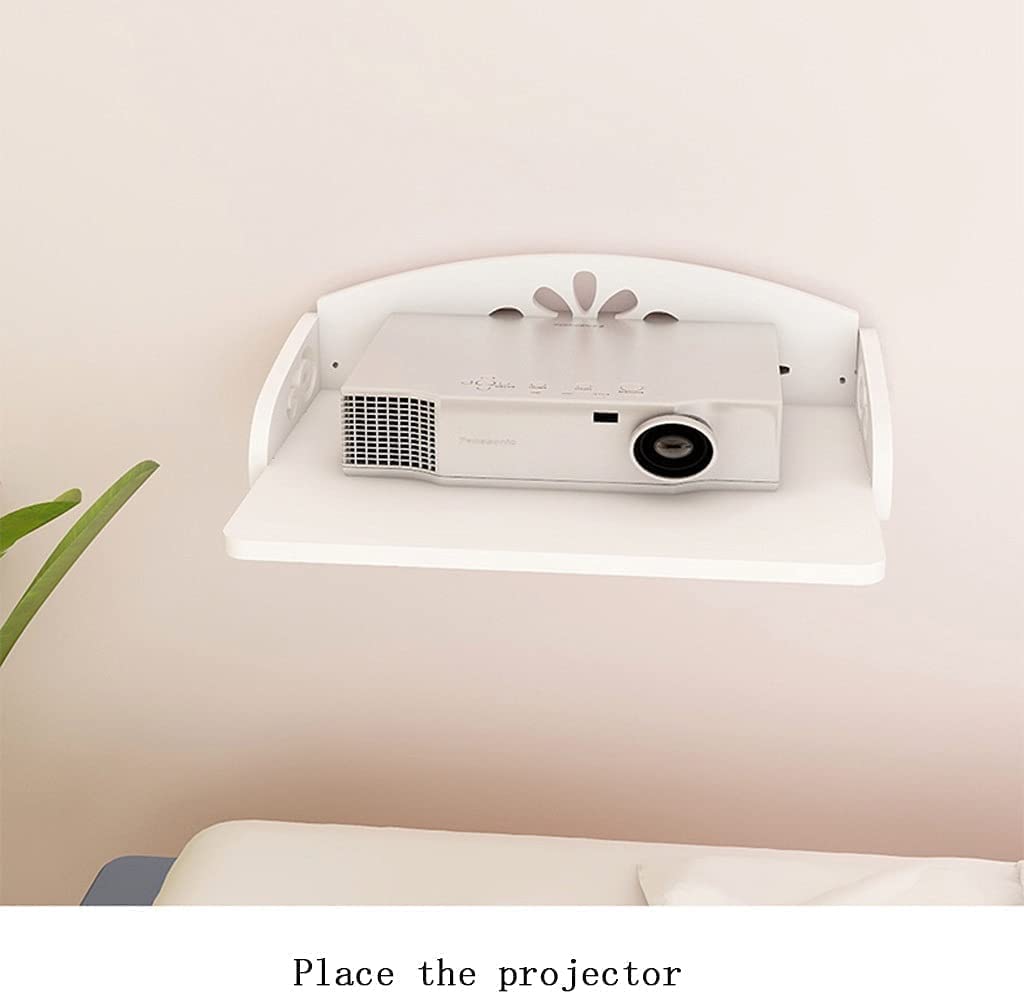 AVEEWA Wireless Router Storage Shelf Wireless Router Storage Box Desktop Set- Top Box Rack WiFi Box/White/25 * 20 * 8Cm