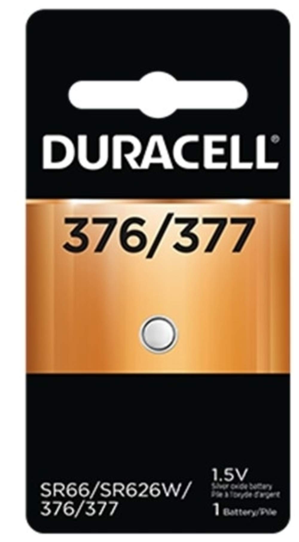 Duracell Silver Oxide Battery Watch/Electronic 1.5 Volt 377 1 Each (Pack of 5)