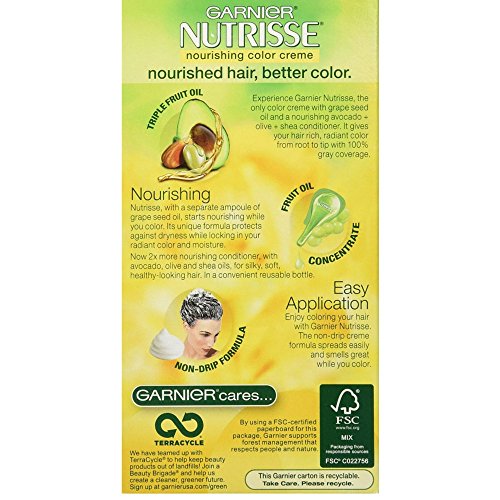 Garnier Nutrisse Nourishing Color Creme, 56 Medium Reddish Brown 1 ea (Pack of 3)