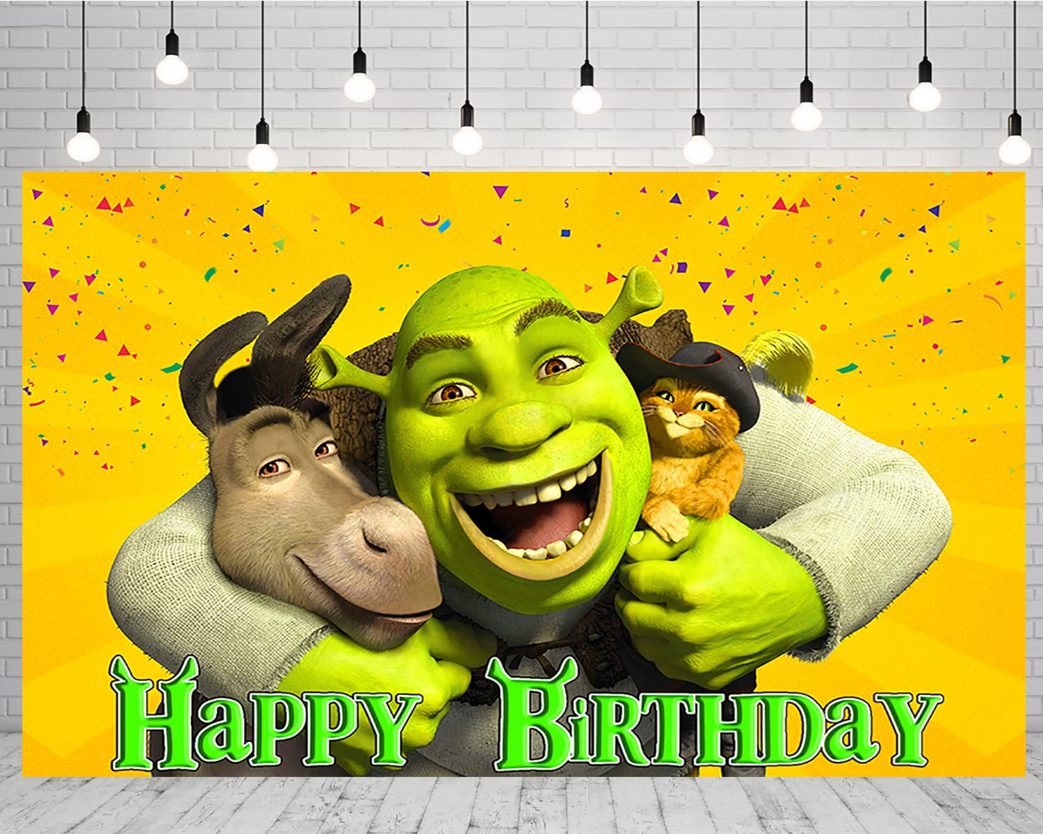 Backdrop for Birthday Party Decorations, Donkey Background for Baby Shower Party Cake Table Decorations Supplies, Banner, 5x3ft