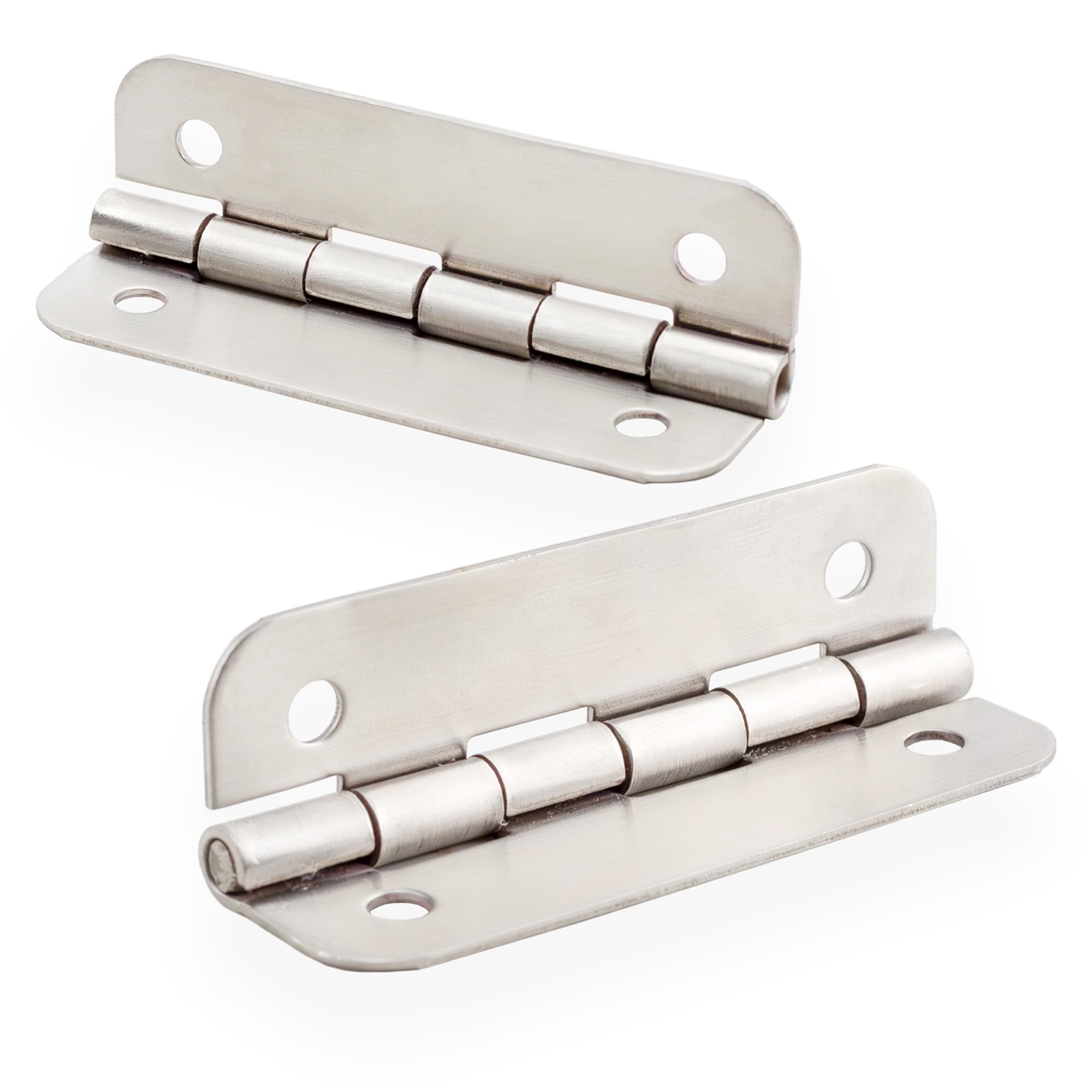 Cornucopia Brands Stainless Steel Replacement Cooler Hinges Compatible w/Igloo Style Ice Chests (Pack of 2 Hinges, 8 Screws)