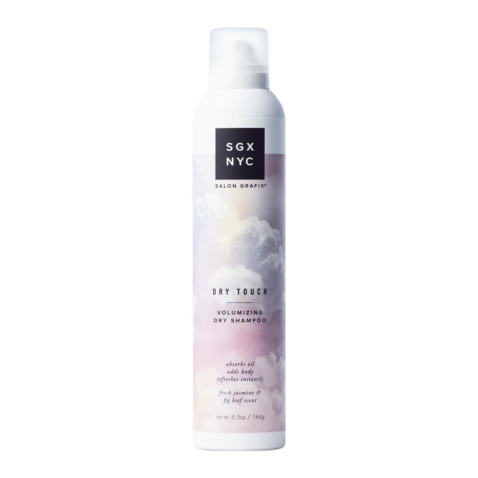 SGX NYC Dry Touch Volumizing Dry Shampoo - Paraben Free, Vegan Dry Shampoo Spray Absorbs Excess Oil - Fresh and Bouncy Hair with No Residue - 6.5 oz