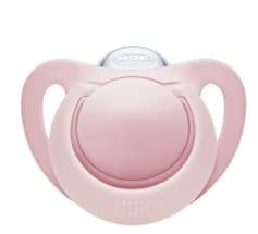 NUK | Orthodontic Pacifiers | Pink-Powder Pink | 6-18 Months | Best Pacifier for Breastfed Babies | BPA Free | Shaped to Soothe Just Like Mom | 2-Pack