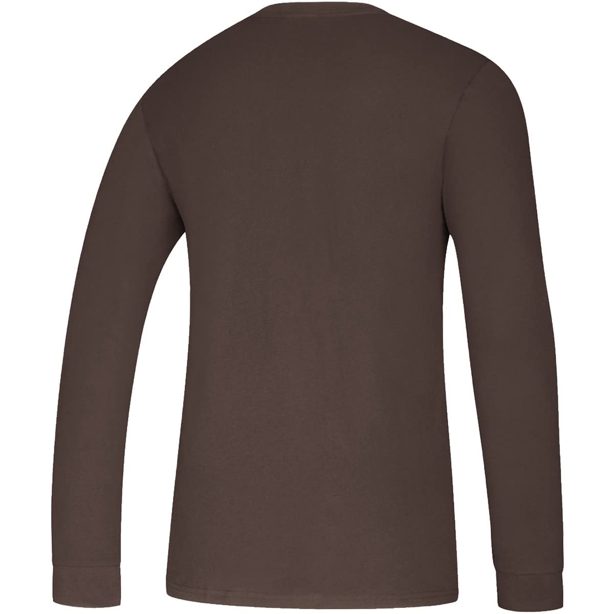 adidas Men's Amplifier Long Sleeve Logo T-Shirt EK02, Coffee/White, Medium