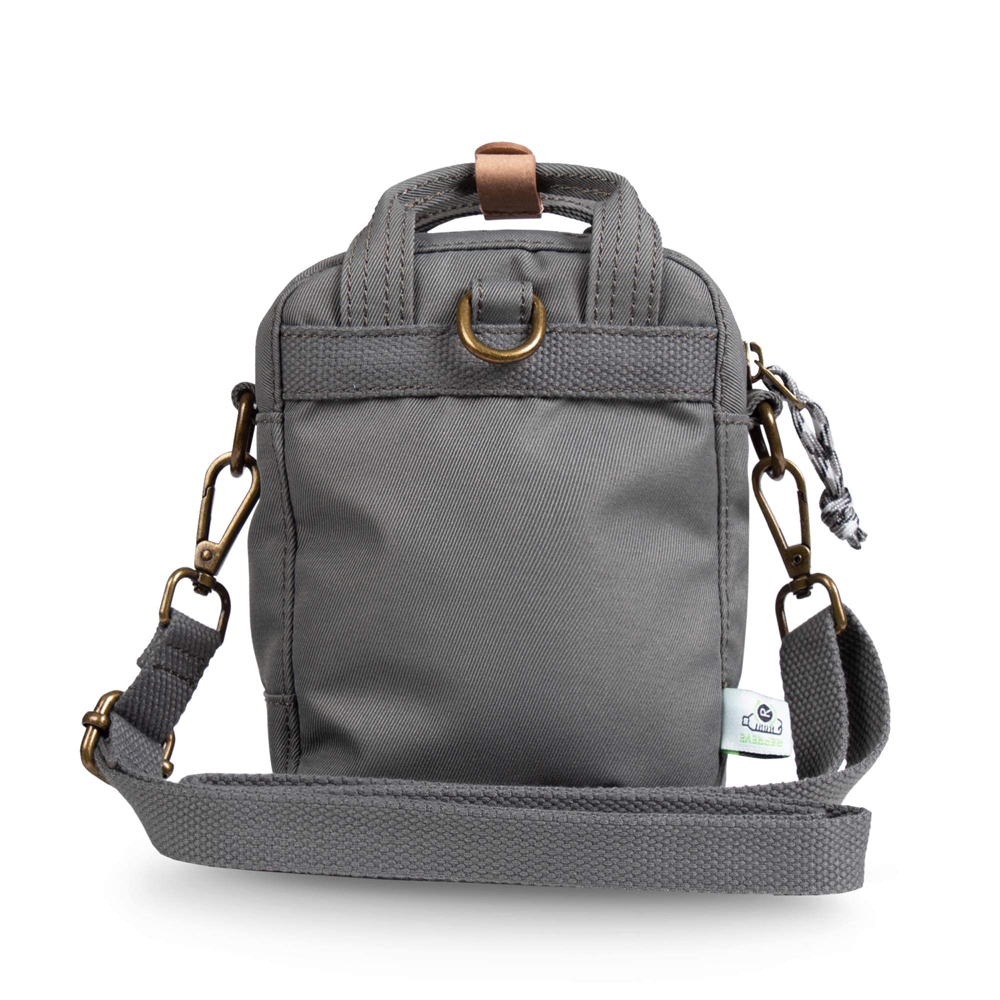 Doughnut Macaroon Tiny Reborn series 1L Women Girl Casual Crossbody Cell Phone Bag Purse Handbag (Grey)