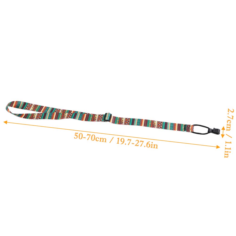 LiebeWH Ukulele Strap Adjustable Guitar Strap 19.7 to 27.6in Nylon Mini Guitar Belt Universal Sling with Hook Instrument Accessories