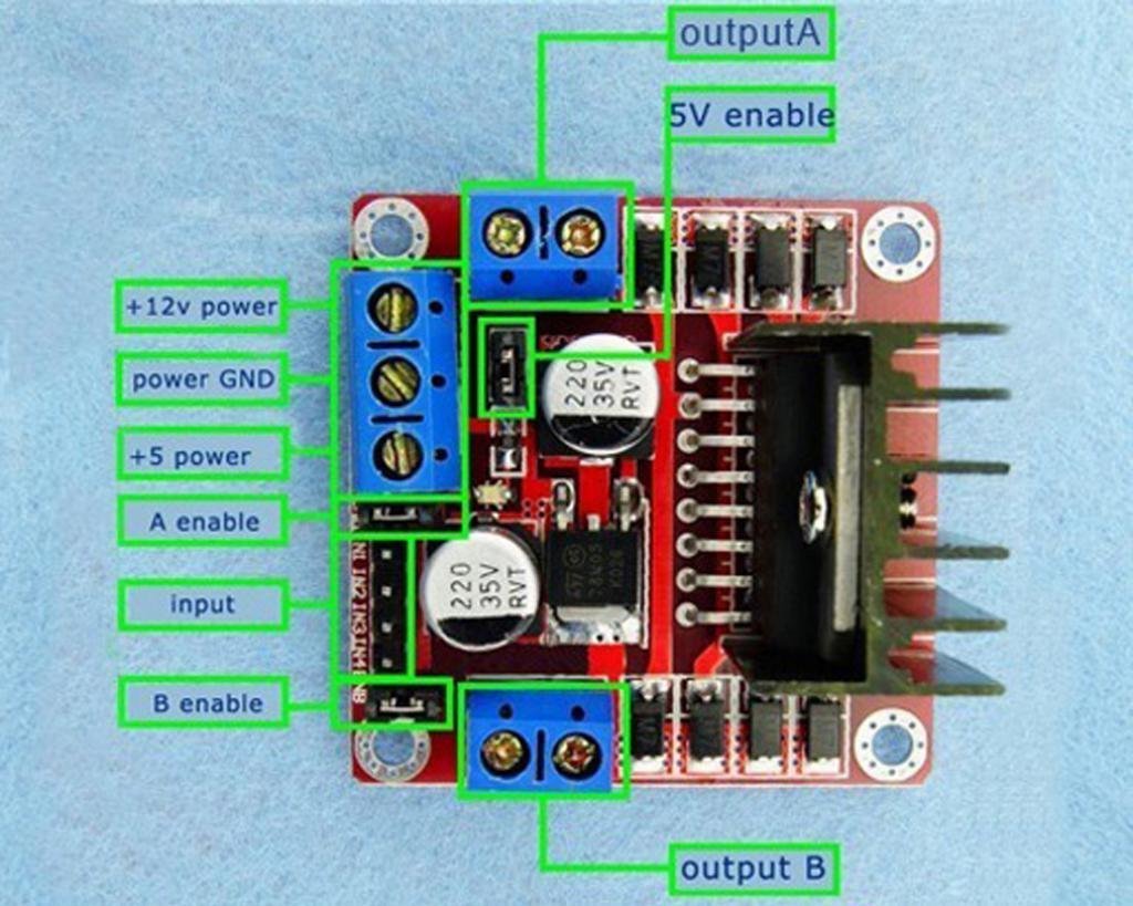 L298N Motor Drive Controller Board Module Dual H Bridge DC Stepper for Arduino Smart Car Robot R3 2560 ESP32 ESP826