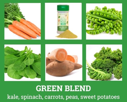Easy Peasie Organic Veggie Powder Blends for Kids and Picky Eaters | Kids Greens Powder | Green Blend 2oz Jar