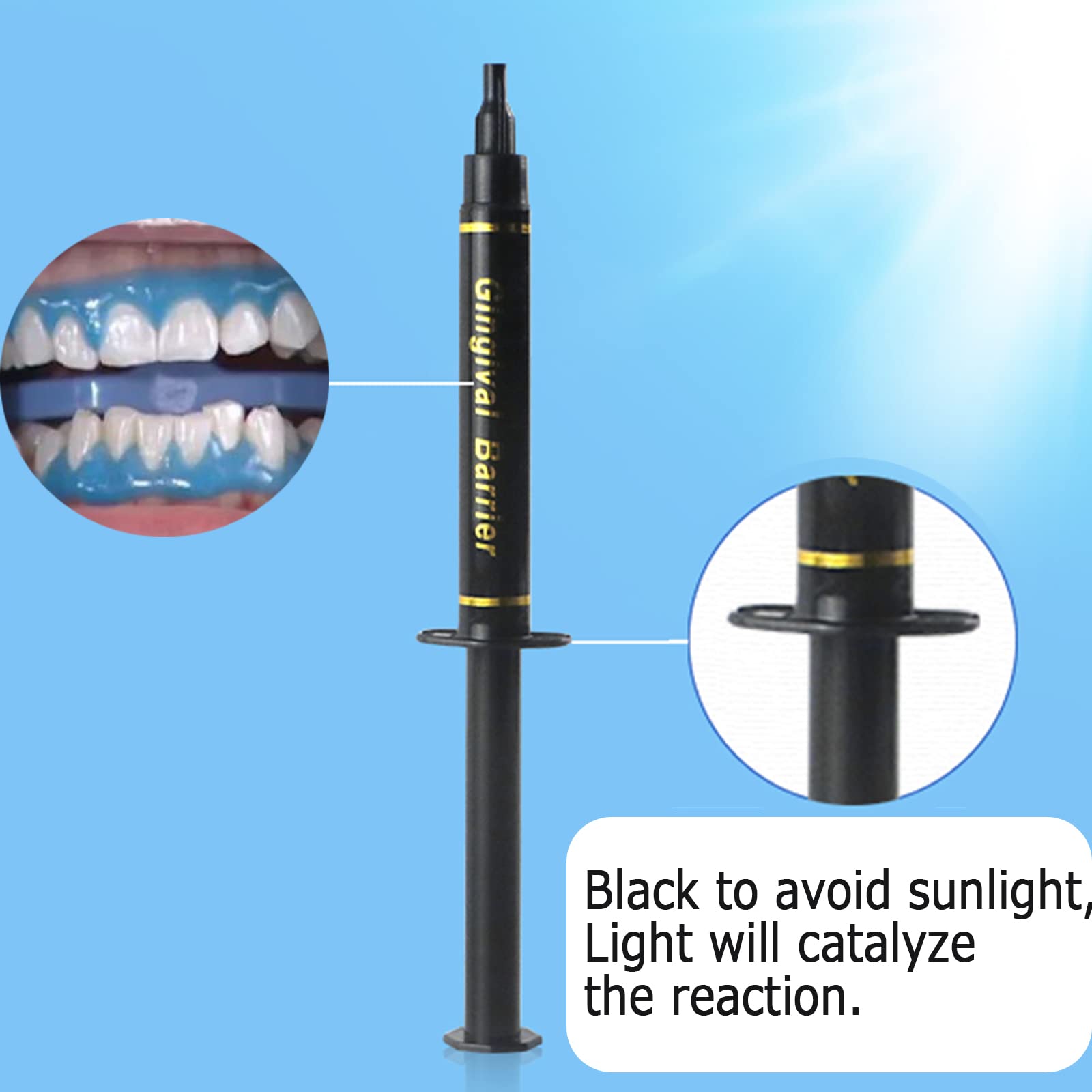 Dental Gingival Barrier Protection Gel, 10PCS 3ML Gum Protector Gel for Teeth Whitening