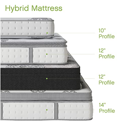 Classic Brands Decker Memory Foam and Innerspring Hybrid 10-Inch Mattress | Bed-in-a-Box Queen