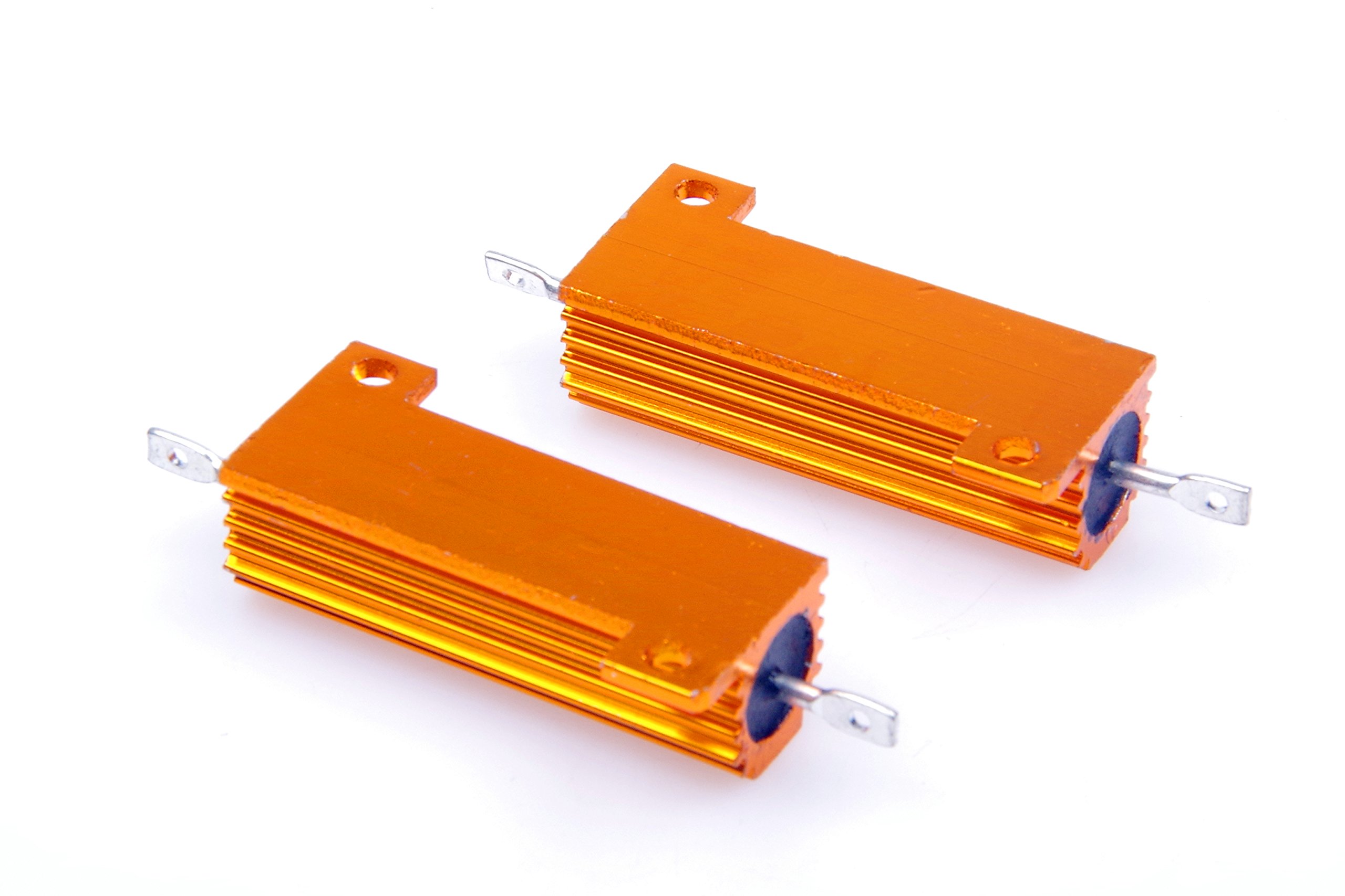 LM YN 50 Watt 30 Ohm 5% Wirewound Resistor Electronic Aluminium Shell Resistors Gold (Pack of 2)
