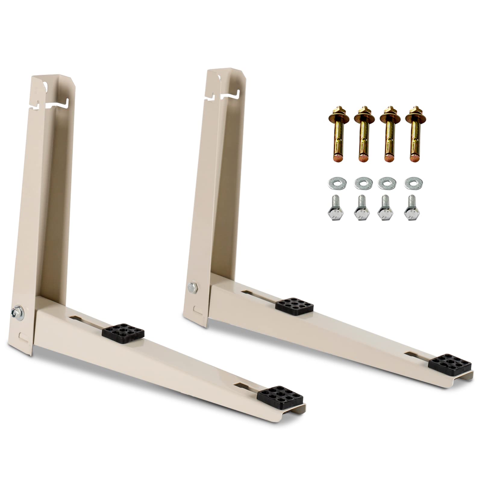 LILIJIA Mini Split Wall Mounting Bracket for 9000-18000 BTU Ductless AC/Heating System, Heavy Duty Foldable Condenser Mounting Brackets