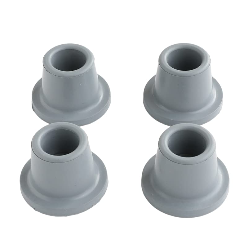 Shower Chair Tips Replacement Heavy Duty 4 Pack, Gray, 1 1/8’’ Rubber Tips for Shower Chair, Bath Chair, Shower Stool and Tub Transfer Bench, Non Slip Shower Chair Leg Tips Rubber Feet