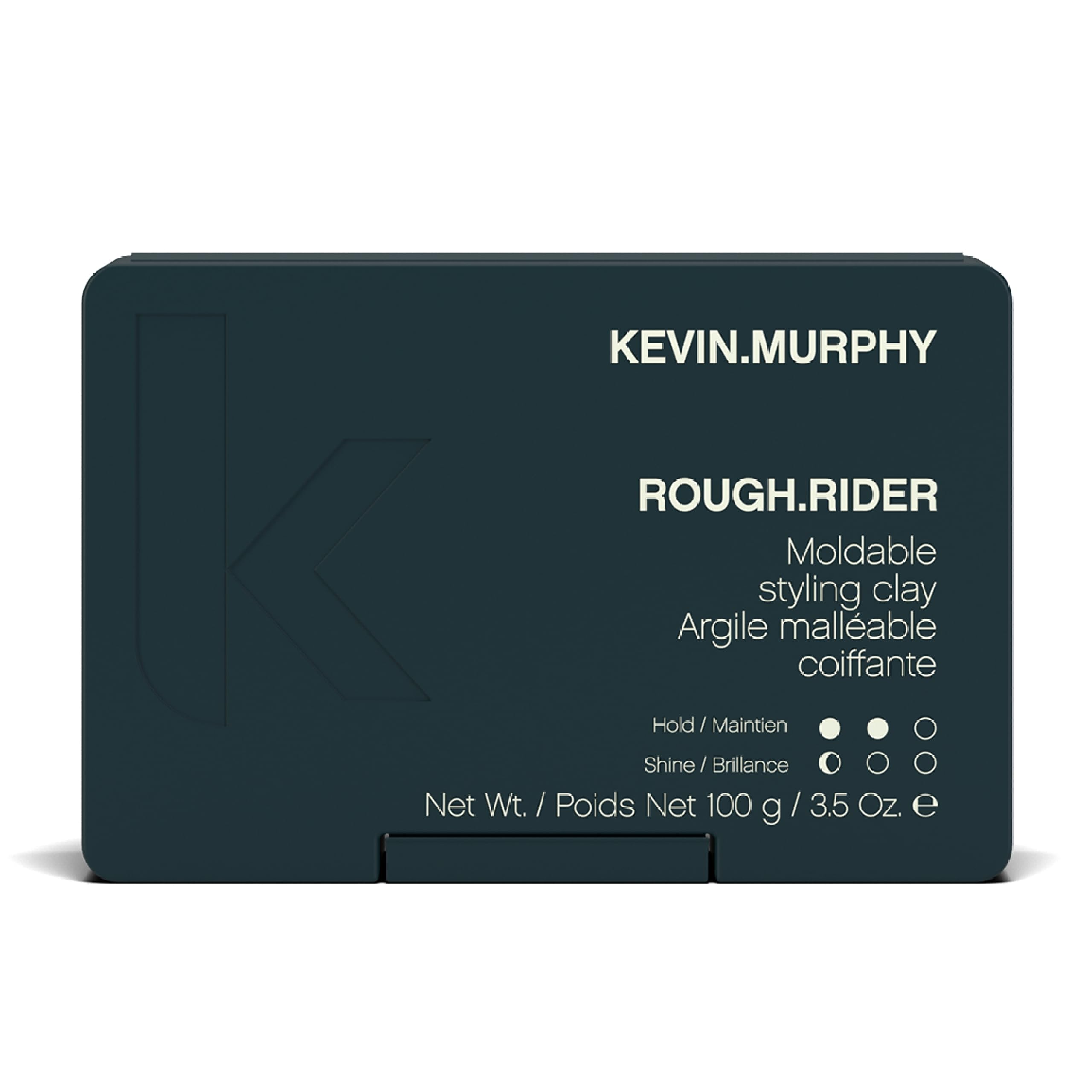 KEVIN.MURPHY ROUGH.RIDER Clay - Hair Strengthening Clay - For All Hair Types - Moldable Styling Clay - Sulphate Free Hair Care - 100 g / 3.5 oz