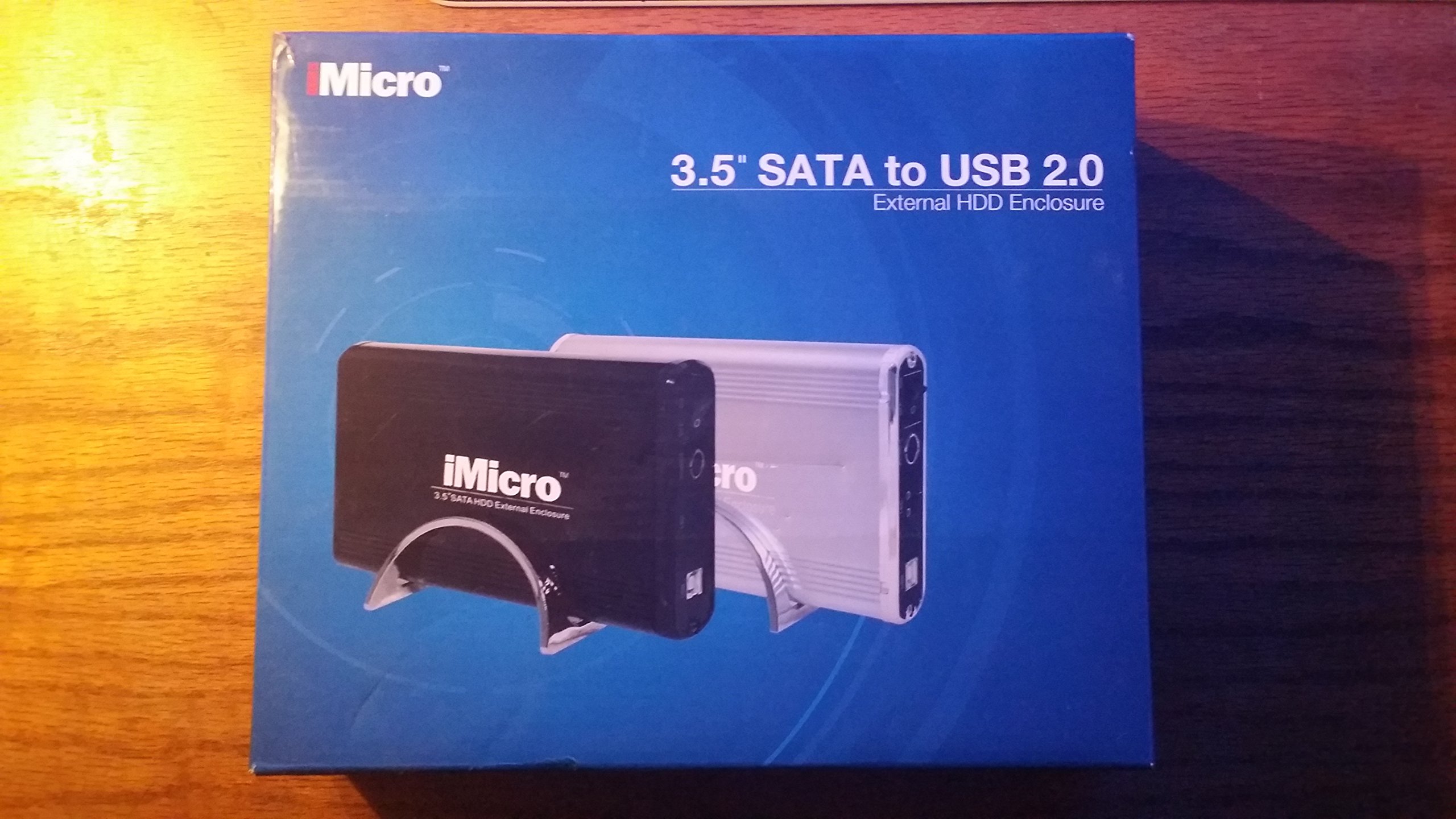 iMicro IM35SATABK 3.5 inch USB2.0-SATA External Drive Enclosure (Black)
