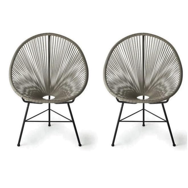 Bed Bath & Beyond Acapulco Chair. Set of 2 - H34.5X W28.5X D32.75 Green