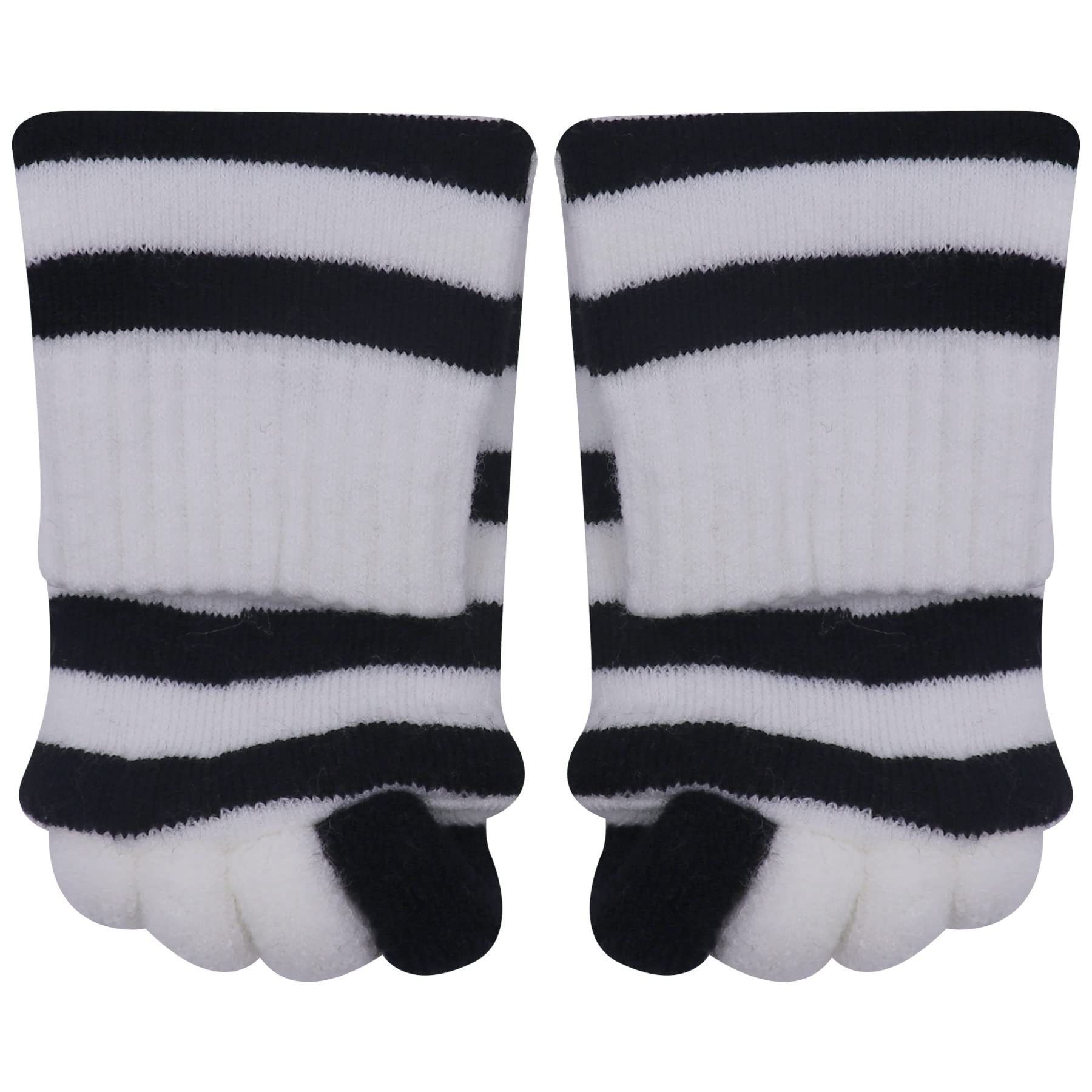 AIBEARTY 1 Pair Yoga Sport Gym Five Toe Separator Socks Foot Alignment Pain Massage Socks,Prevent Foot Cramps