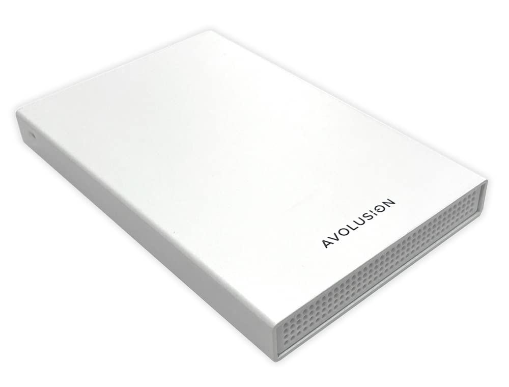 Avolusion HD250U3-WH 1TB USB 3.0 Portable External Gaming Hard Drive - White (for PS4, Pre-Formatted) - 2 Year Warranty