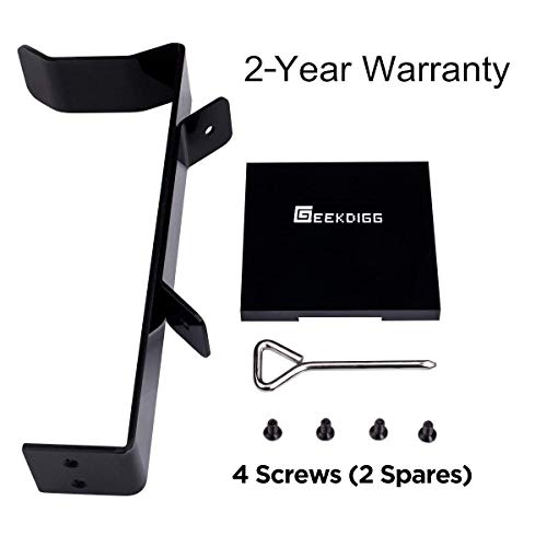 GeekDigg Headphone Stand Gaming Headset Holder for Desk Cable Organizer & Cellphone Stand for All Headphones Size Headphone Holder Set Gaming PC Accessories Gaming Station β Black