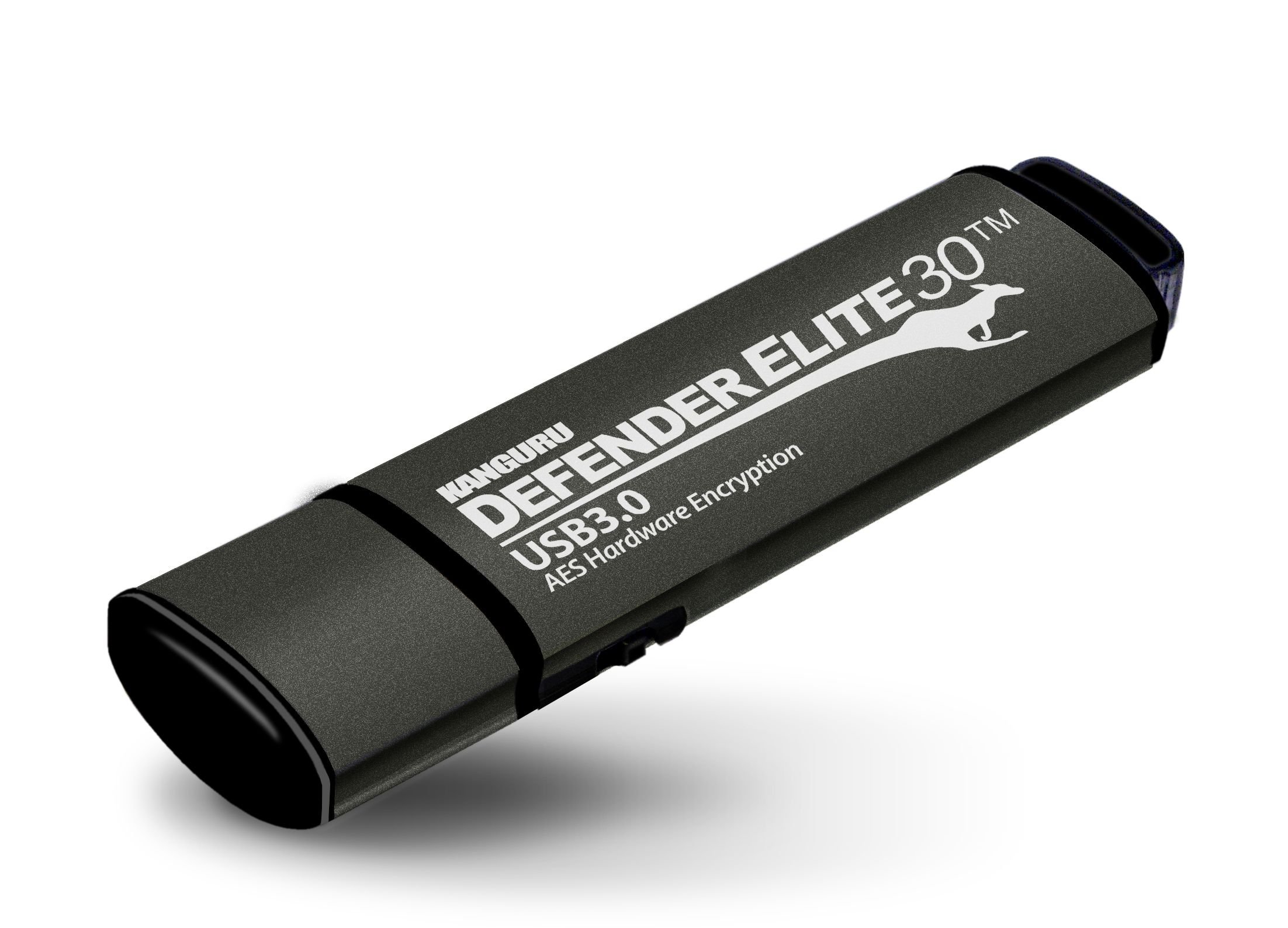 Kanguru Solutions Kanguru Defender Elite30, Hardware Encrypted, Secure, SuperSpeed USB 3.0 Flash Drive, 128G