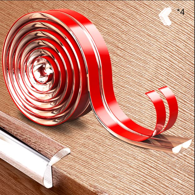 Ammoniakt 20ft Edge Protector with 4 Soft Silicone Corners and Corner Protectors for Crib and Furniture