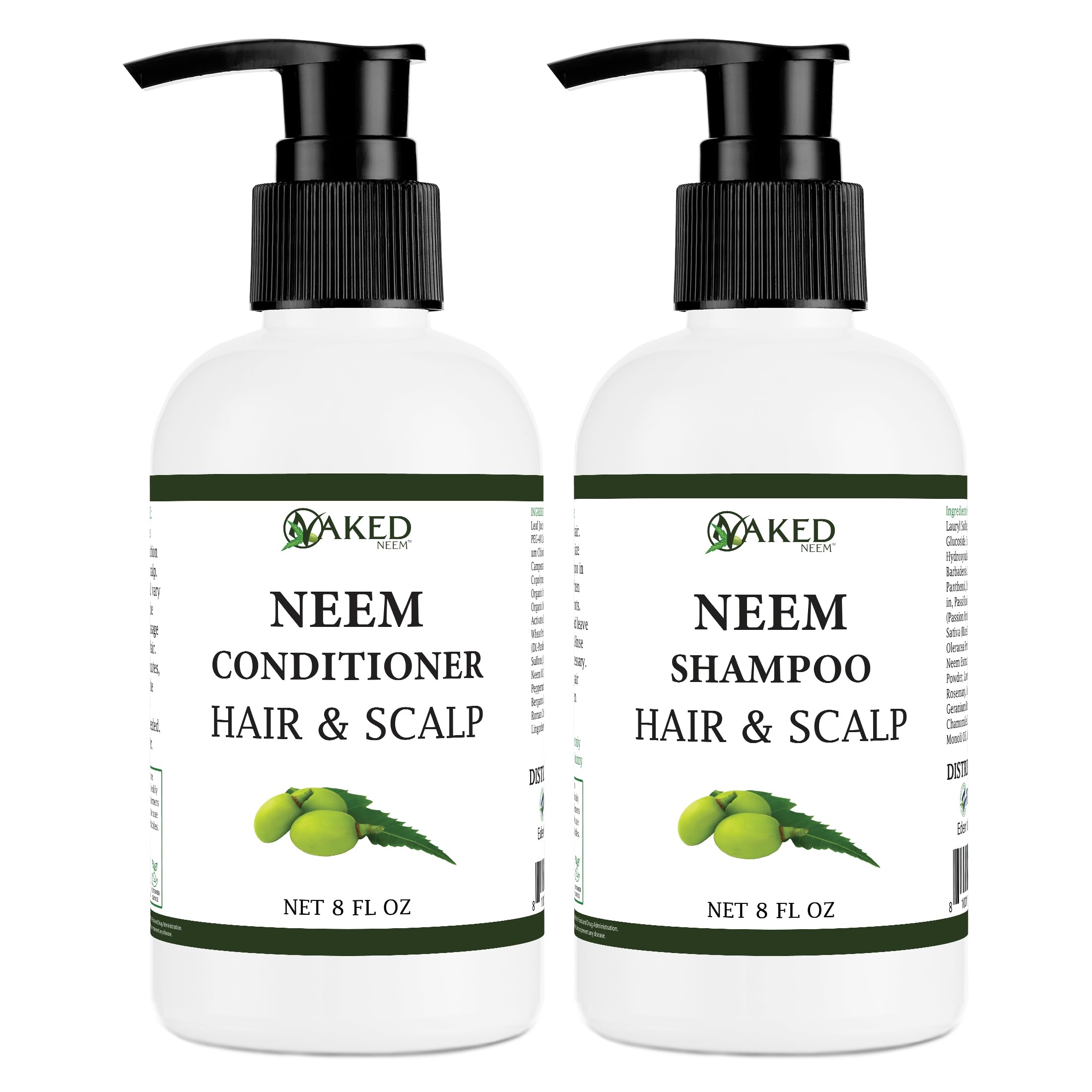 Neem Scalp Shampoo (8oz Shampoo & Conditioner Kit)
