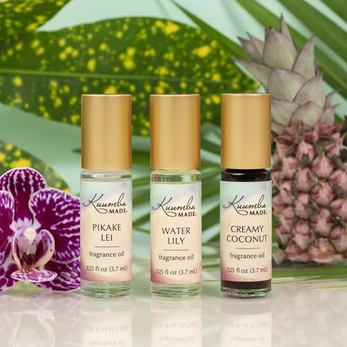 Kuumba Made Water Lily Fragrance Oil | 0.125 Fl Oz | Notes of Bergamot and Mandarin | Clean, Long-Lasting Scent | Alcohol Free | Roll On Perfume