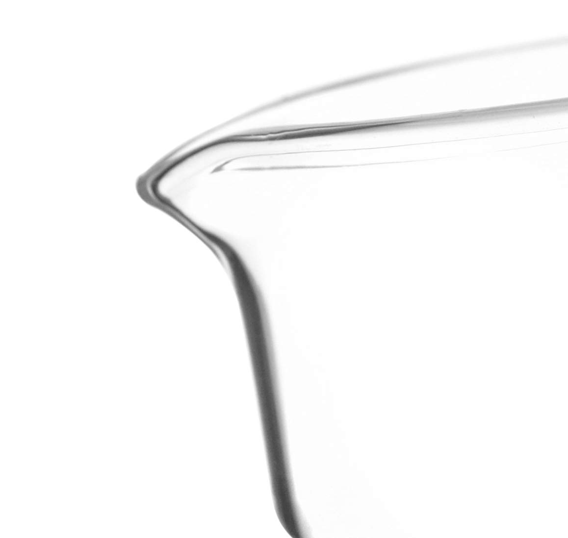 EISCO Crystallizing Dish, 100ml - Flat Bottom, with Spout - Borosilicate 3.3 Glass - Laboratory, Kitchen, Crafts