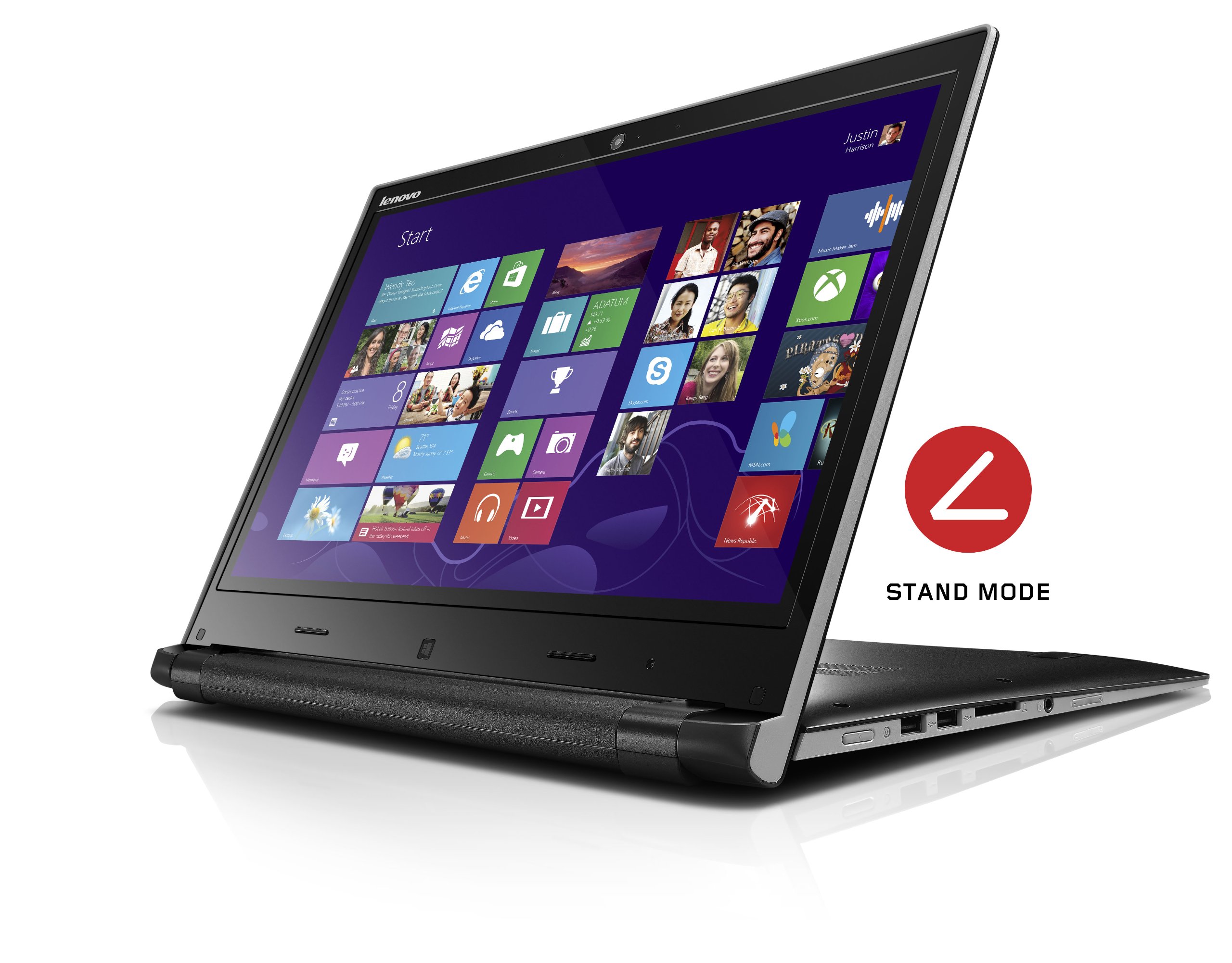 Lenovo IdeaPad Flex 15 59387556 Touchscreen Laptop (Windows 8, Intel Core i3-4010U 1.7 GHz, 15.6" LED-lit Screen, Storage: 500 GB, RAM: 4 GB) Black
