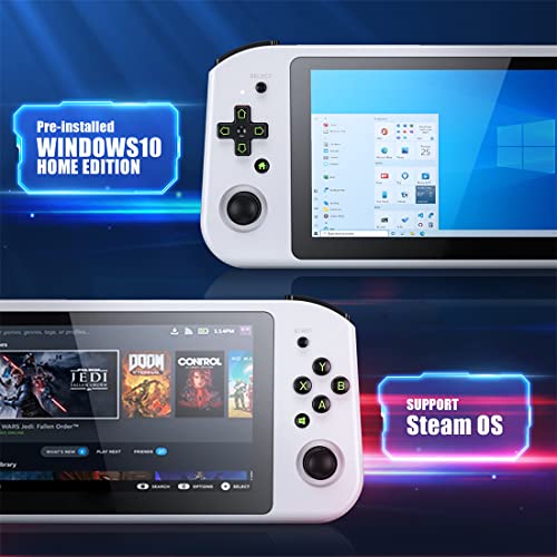 AINIX Handheld Game Console, 5.94 Inch 8G+256G Video Game Handheld Game Console, 3020e CPU win10 Portable Video Game Console Support Steam OS System