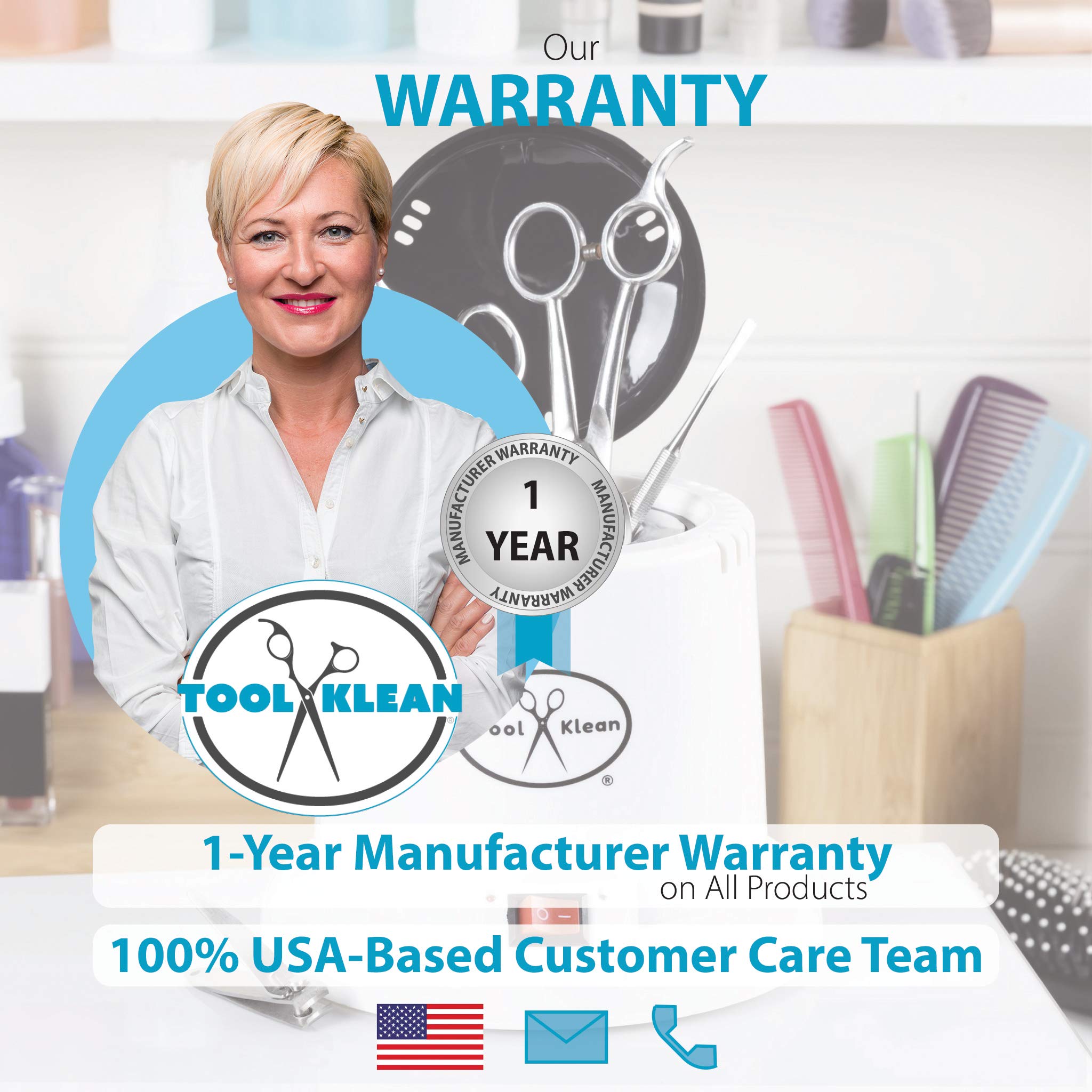 Tool Klean Pro Sanitizer for Nail Tools - USA Professional Grade Sanitizing Machine - Salons, Barbers, Grooming, Manicure, etc. - EPA Registered, Lab Certified 99.99% Germ Kill in 3 Mins - Pink