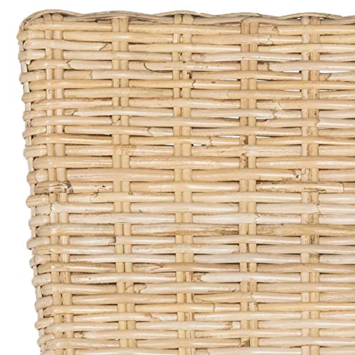 Safavieh Home Collection Ozias Grey Wicker 18-inch Dining Chair