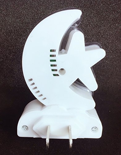 Trisonic LED Plug-in with On/Off Switch Night Light for Kids Nursery Decor for Home Bedroom Decoration Gift Moon & Star