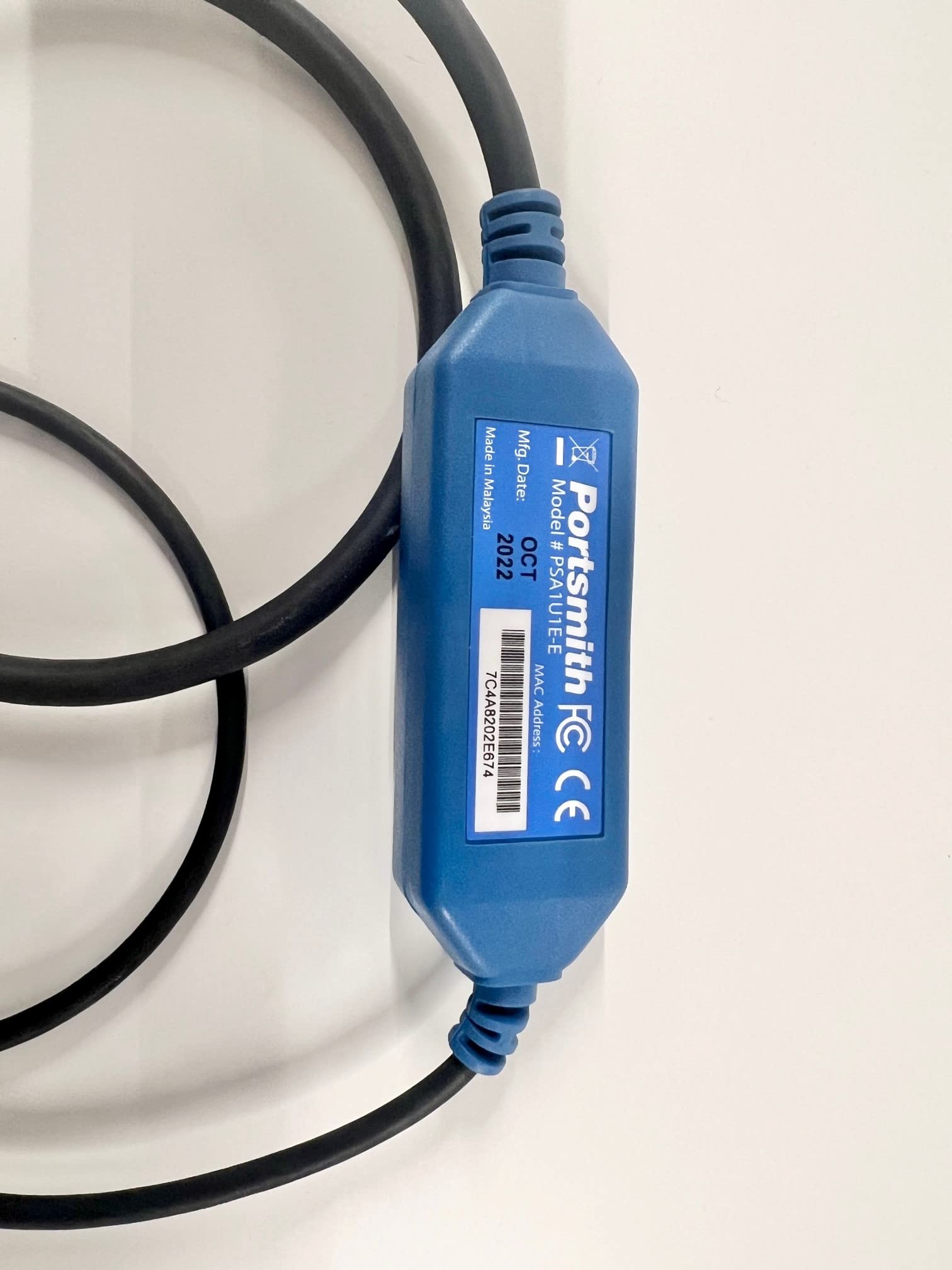 Weather Resistant USB-A to Ethernet Adapter: Portsmith PSA1U1E-E