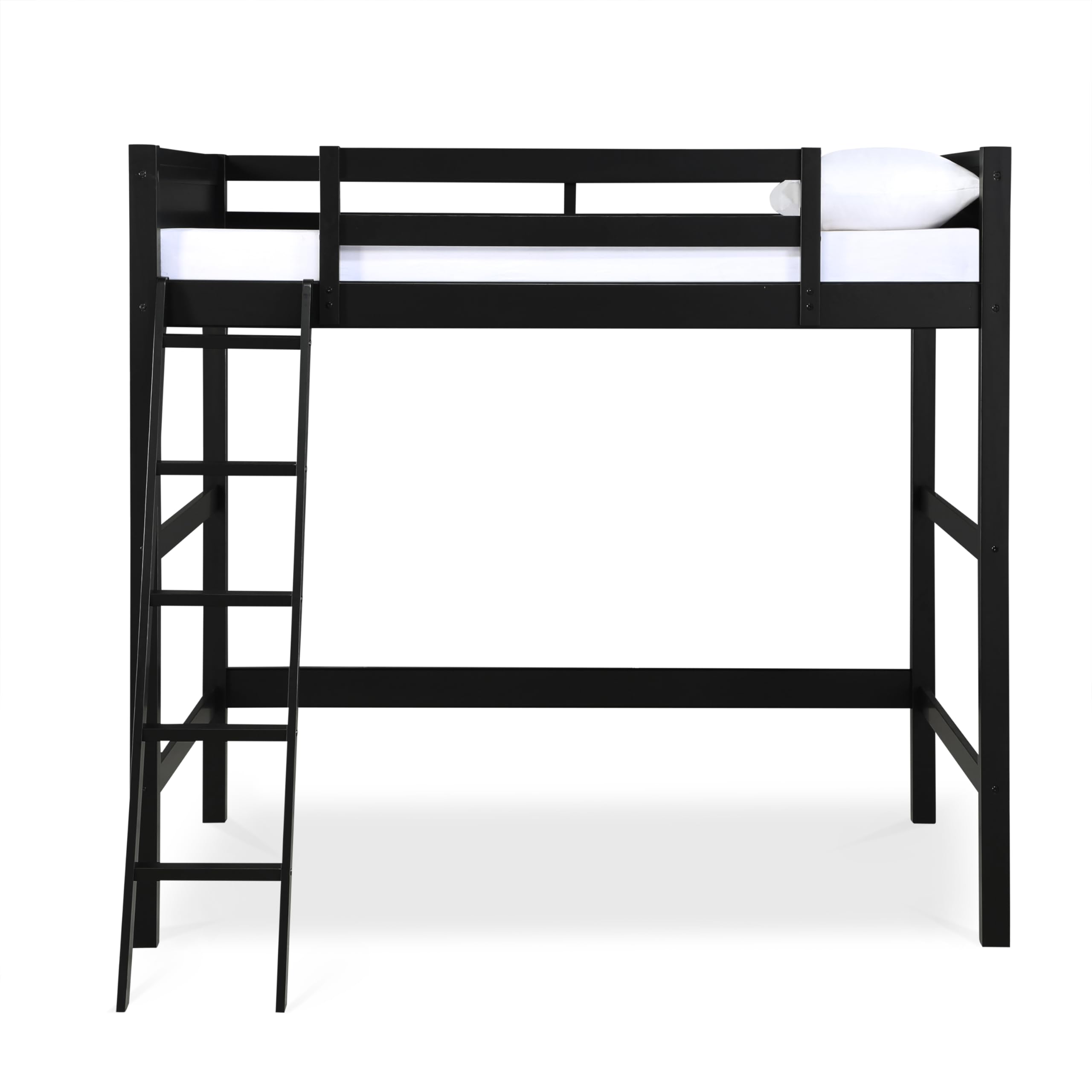DHP Denver Full Size Loft, White bed