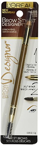 L'Oreal Paris Makeup Brow Stylist Designer Eyebrow Pencil, Blonde (Packaging May Vary)