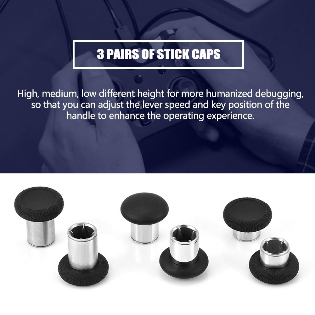 Controller Replacement Kit for PS4, Magnetic Thumbsticks Analogue Joysticks Repair Replacement Parts Kits for PS4/ One for Ps4 Thumbstick Extender