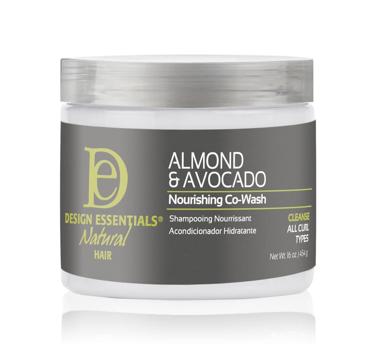 DESIGN ESSENTIALS Natural Almond & Avocado Nourishing Co-wash, White, 1 lb