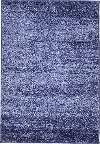 Rugs.com Angelica Collection Rug – 2' x 3' Navy Blue Medium Rug Perfect for Entryways, Kitchens, Breakfast Nooks, Accent Pieces
