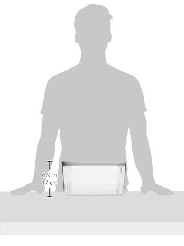 Rosanna Pansino x iDesign Recycled Plastic Open Front Kitchen Storage Bin with Lid, Clear Bin/Lavender Sprinkles Lid, 12β x 12β x 6β