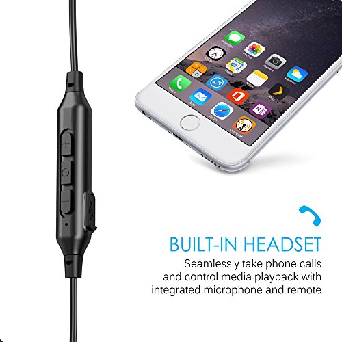 MEE audio BTX1 Bluetooth wireless universal MMCX adapter cable with Qualcomm aptX® technology, microphone, and remote (Black)