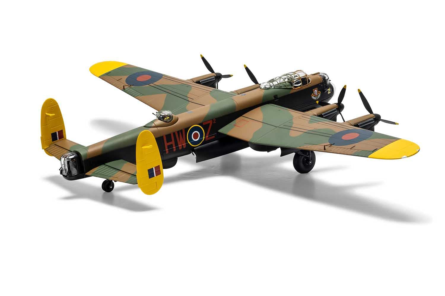 Corgi Diecast Avro Lancaster B MK III Grogs The Shot 1:72 WWII Military Aircraft Display Model AA32627, Green & Brown