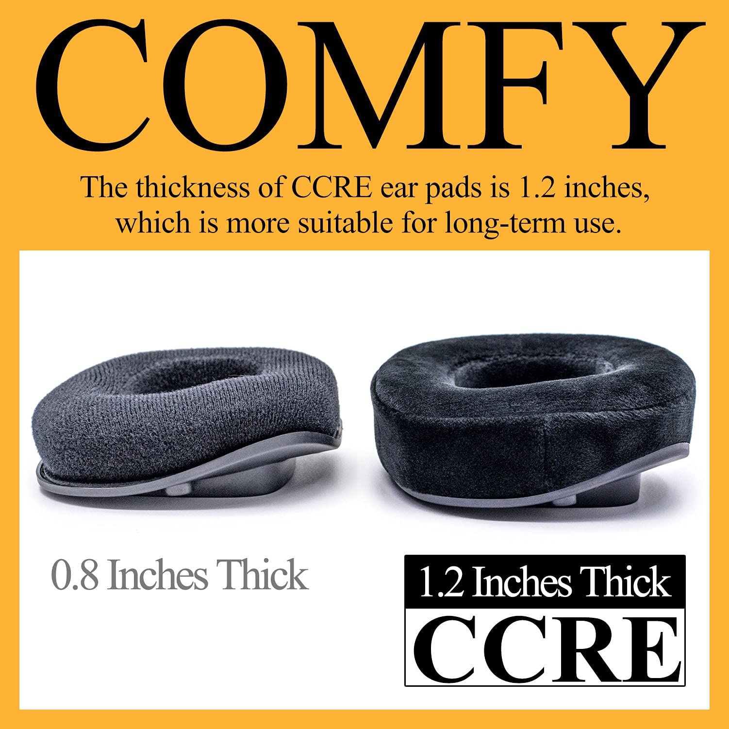 CCRE Velour Earpads Replacement for Astro A50 GEN4 Headset - Astro A50 Mod Kit - A50 Accessories/Ear Cushion/Ear Cups (Black)