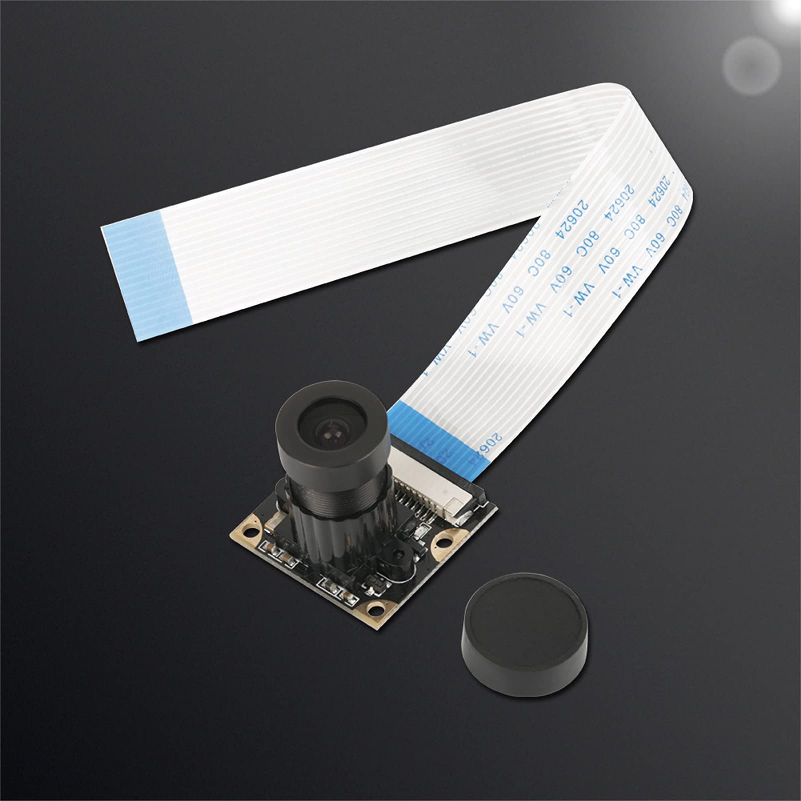 Aoutecen Camera Module, Ribbon Cameras Board Easy Installation High Sensitivity with 15cm Flexible Cable for Raspberry Pi B 3 2