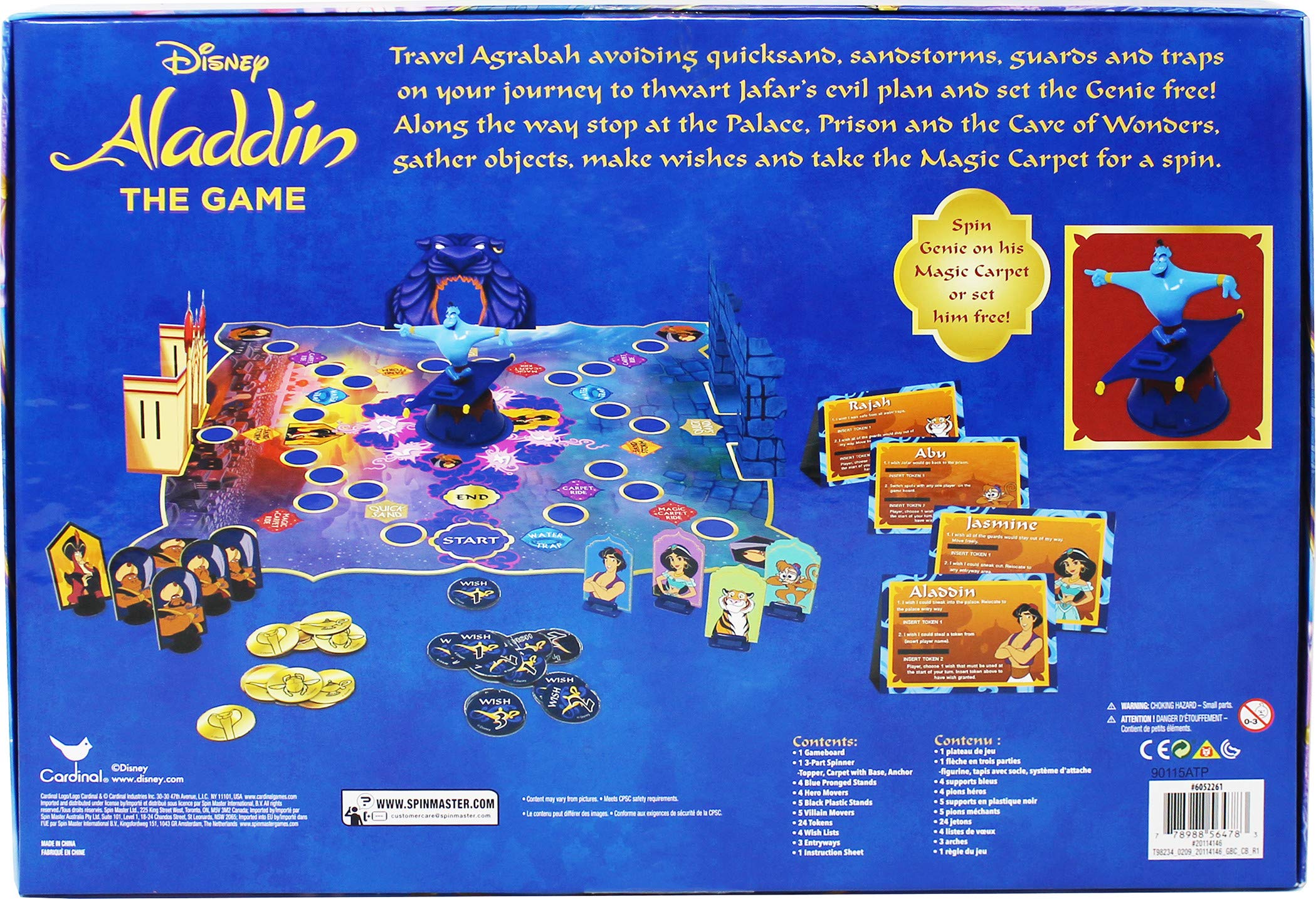 Disney Aladdin Board Game, for Families and Kids Ages 4 and Up